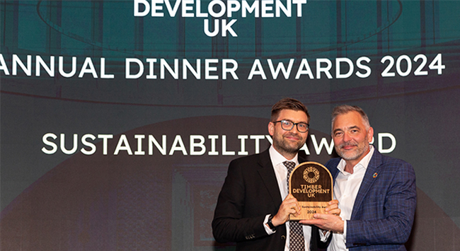 UPM Timber wins prestigious TDUK Sustainability Award - Wood & Panel ...