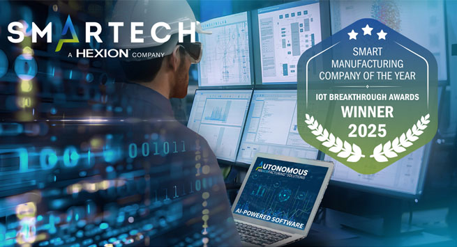 SMARTECH gewinnt bei den IoT Breakthrough Awards 2025 die Auszeichnung „Smart Manufacturing ...