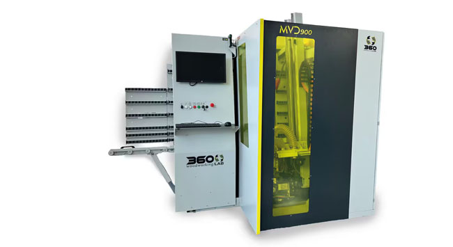 Masterwood präsentiert auf der LIGNA 900 die platzsparende vertikale CNC-Maschine MVD 2025: Ein ...